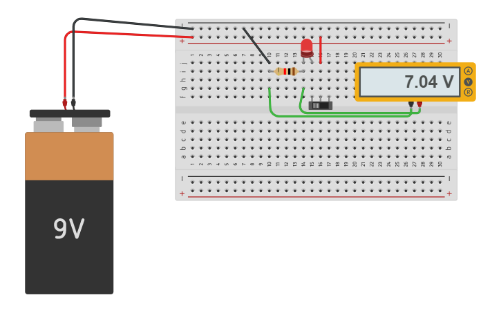 Circuit Design Breadboard 1 Tinkercad