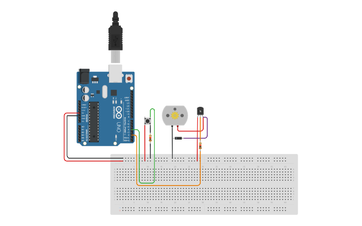 Circuit design Module 1 [Switch and Fan] - Tinkercad