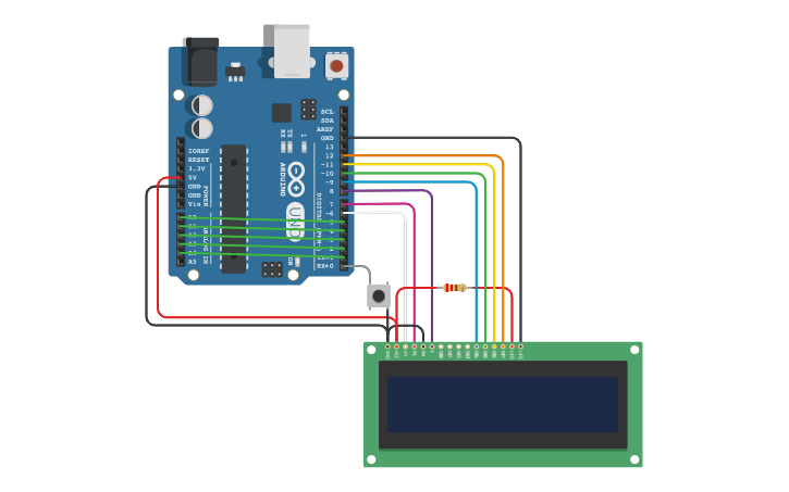 Circuit design Cable Tester - Tinkercad