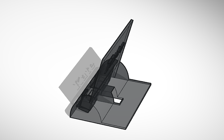 3D design phone stand - Tinkercad