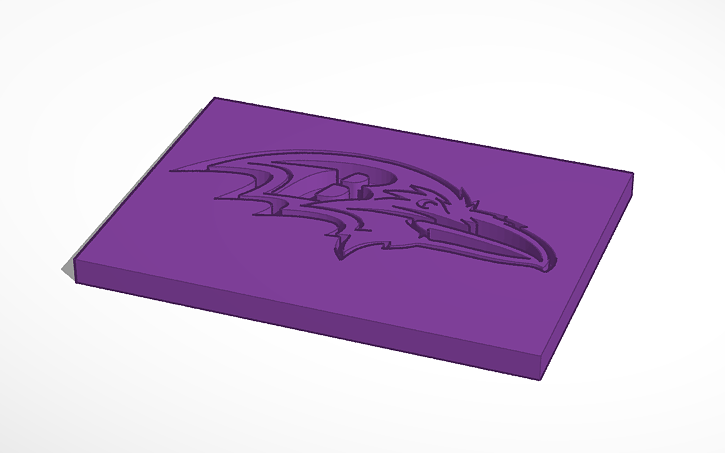 3D design NFL Baltimore Ravens Logo | Tinkercad