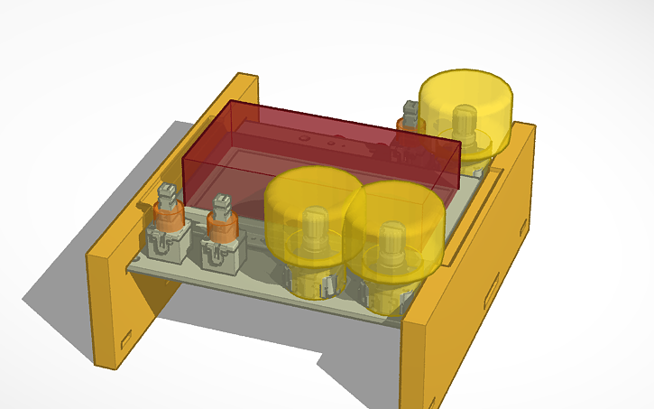 3D design norns shield two-part jelly case - Tinkercad