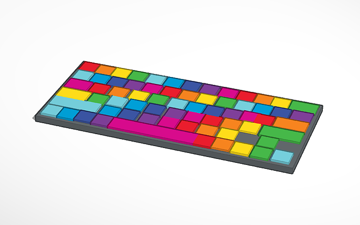 3d Design Gaming Keyboard Tinkercad 3280