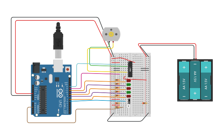 Circuit design Camille Slattery Individual Project | Tinkercad