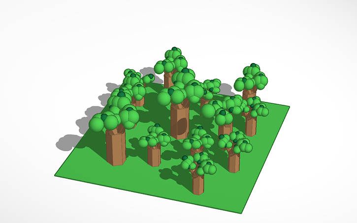3D design Simple Forest - Tinkercad