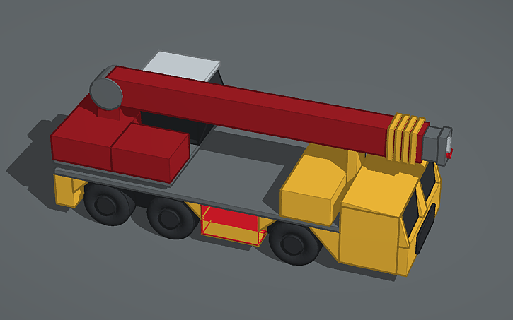 3D design mobile crane - Tinkercad