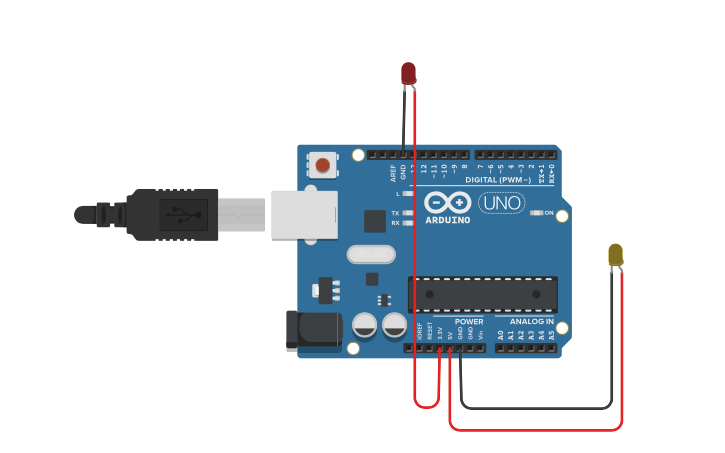 Circuit design 2D - 2E - Tinkercad