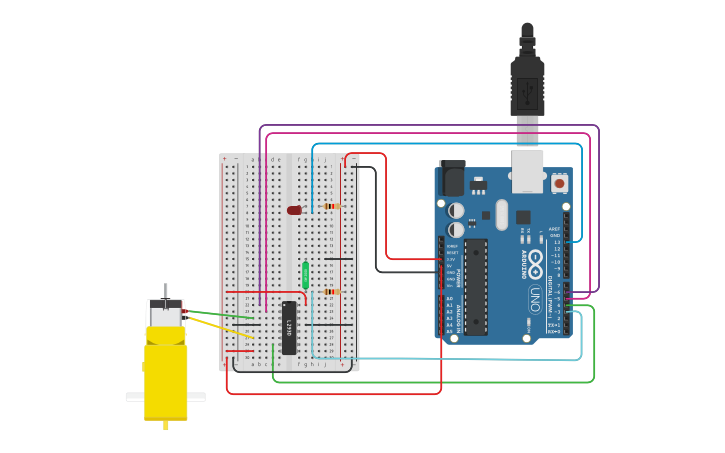 Circuit design Experiment 18 - Tilt Sensor - Tinkercad