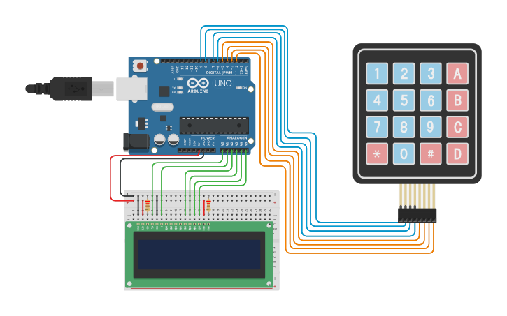 Circuit design Calculadora rev 01 | Tinkercad