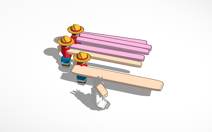 3D design luffy gear 1-5 - Tinkercad