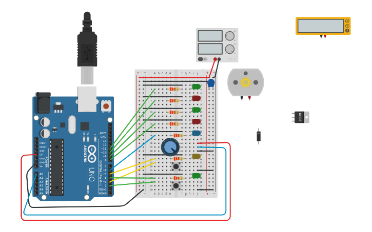Circuit Design Lab 1 Thm Part H Stepper Motor Tinkercad