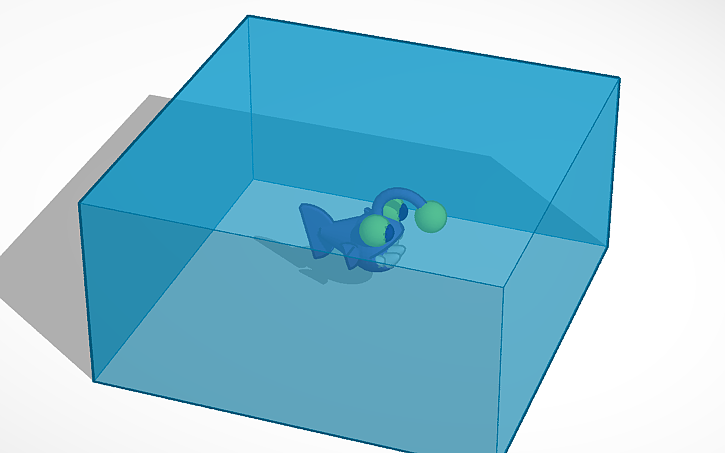 3D design Fish in water | Tinkercad