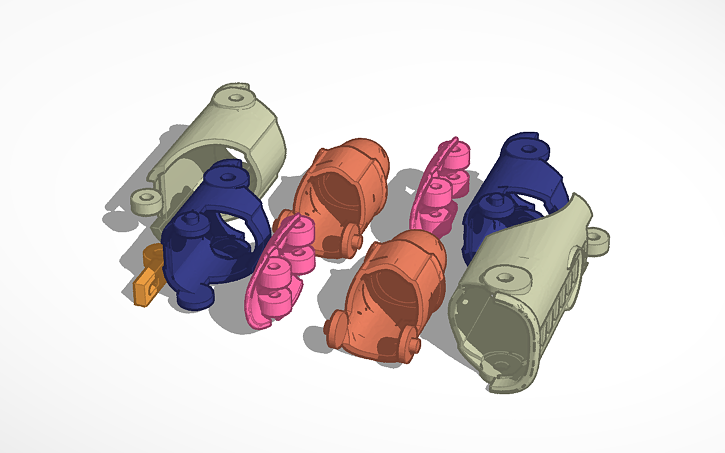 3D design Wearable Infinity Gauntlet: Index & Middle Fingers | Tinkercad