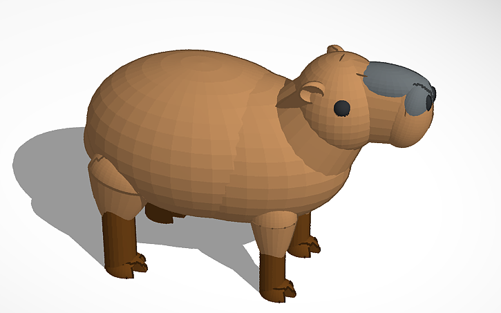 3D design Capybara - Tinkercad