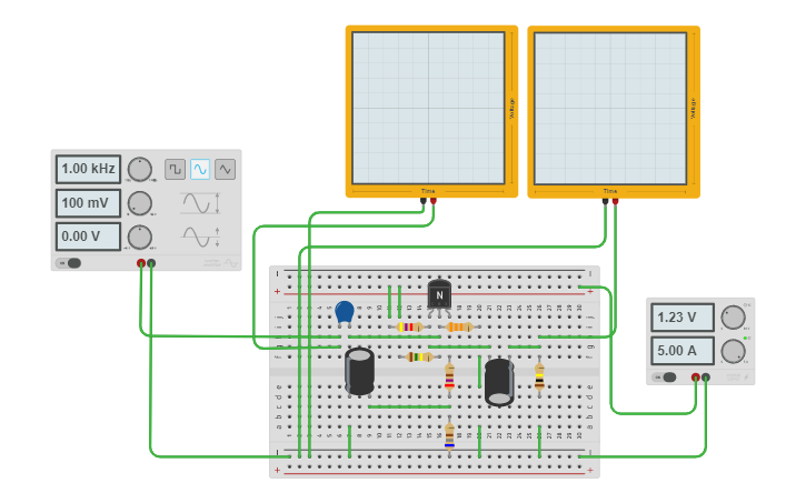 Circuit design ADAS Amplifiers 1 - Tinkercad