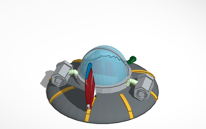3D design Rick and Morty Ship - Tinkercad