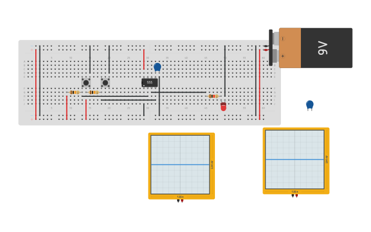 Circuit design BISTABLE 1 - Tinkercad