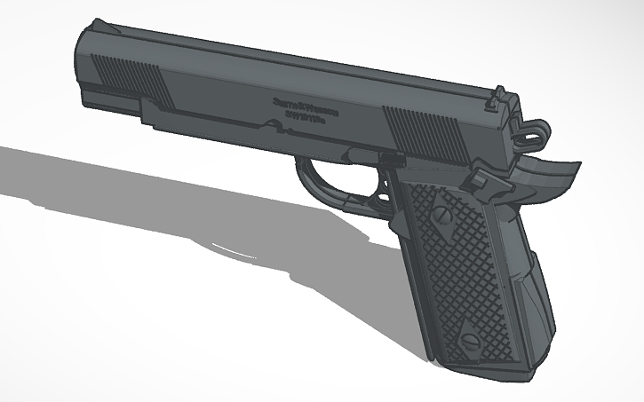 3D design desert eagle - Tinkercad