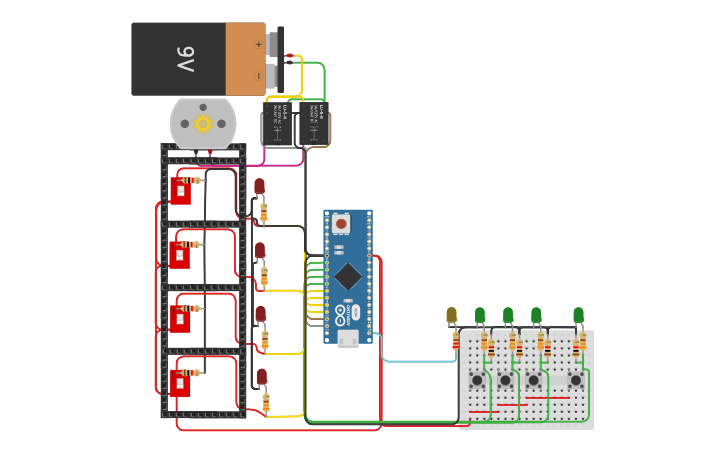 Circuit design Projeto Elevador - Tinkercad