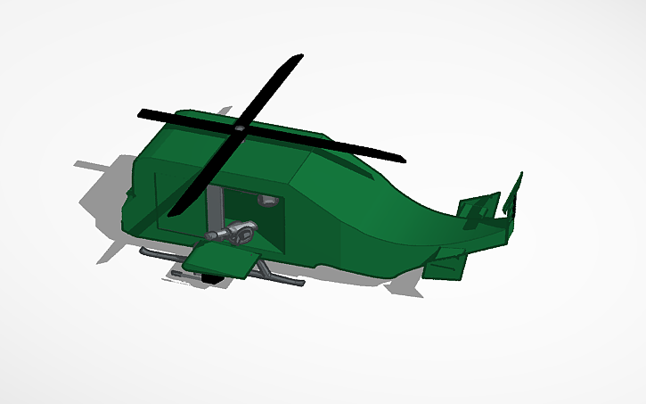 3D design helicopter (works in sim lab) - Tinkercad