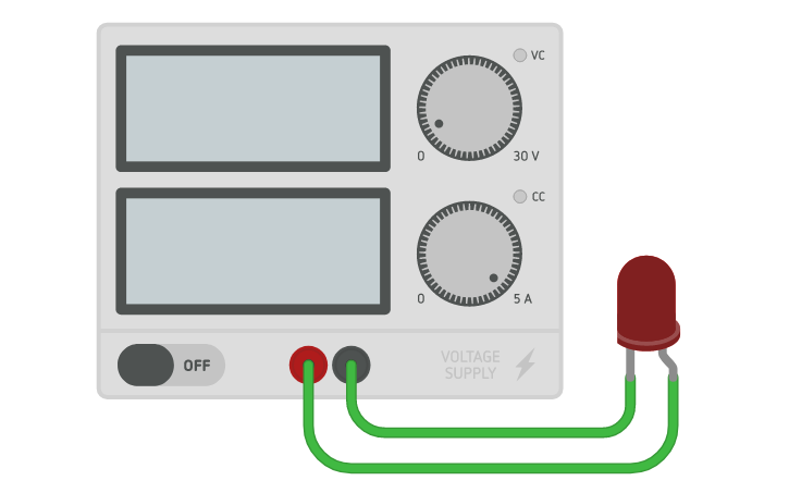 Circuit design Karakteristik af diode | Tinkercad