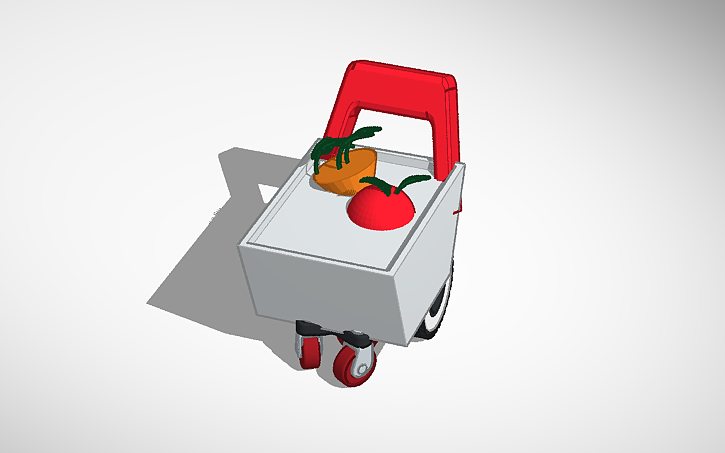 3D design Shopping Cart - Tinkercad