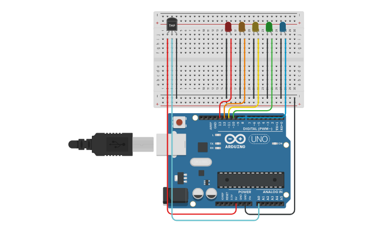 Circuit design TMP - Tinkercad