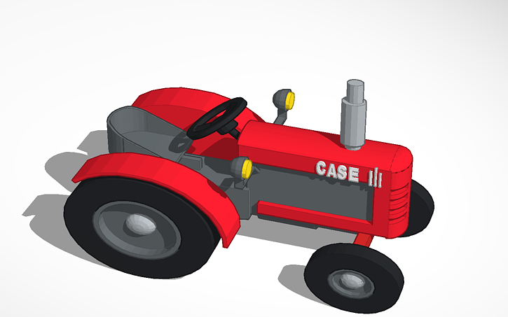 3D design CASE TRACTOR - Tinkercad