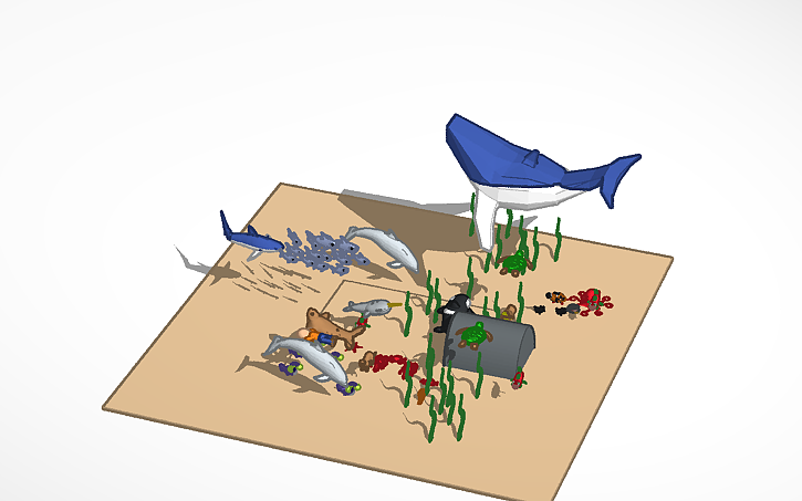3D design The ocean! - Tinkercad