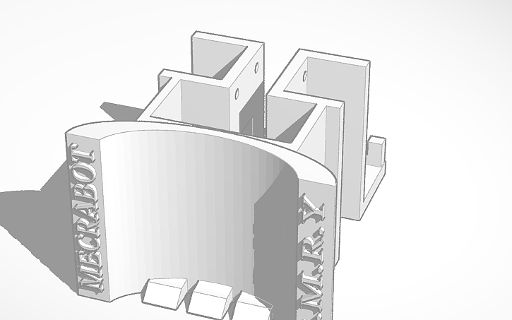 3D design MINI soccer robot - Tinkercad