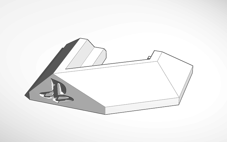 3D design PS4 Front-Shortnened LOGO | Tinkercad