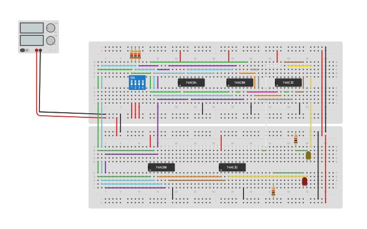 Circuit Design Problema 3 Tinkercad