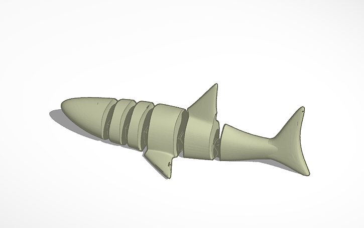 3D design Articulated Sharks - Tinkercad