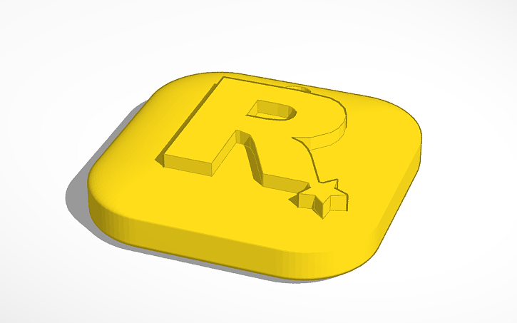 3D design ROCKSTAR LOGO - Tinkercad