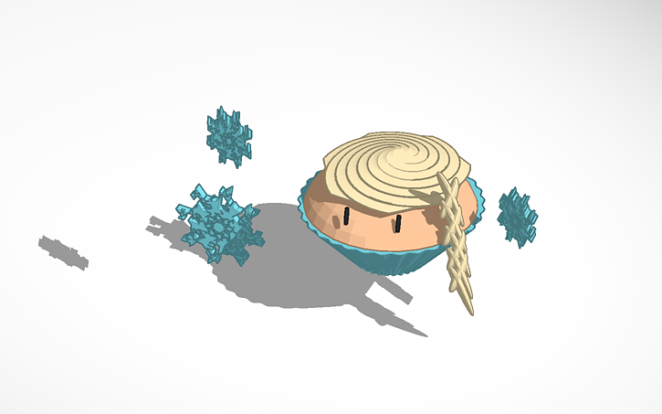 3D design Elsa #cuppy from Disney's "Frozen" | Tinkercad