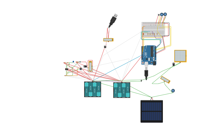 Circuit design solar panel circuit - Tinkercad