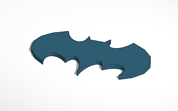 3D design Batman Logo - Beard - Tinkercad