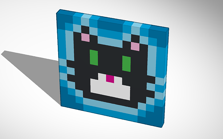 3D design Cat poster - Tinkercad