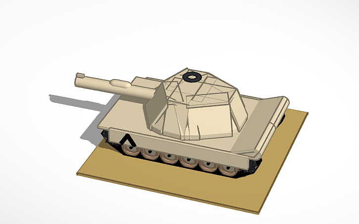 3D design M1A1 ABRAMS | Tinkercad