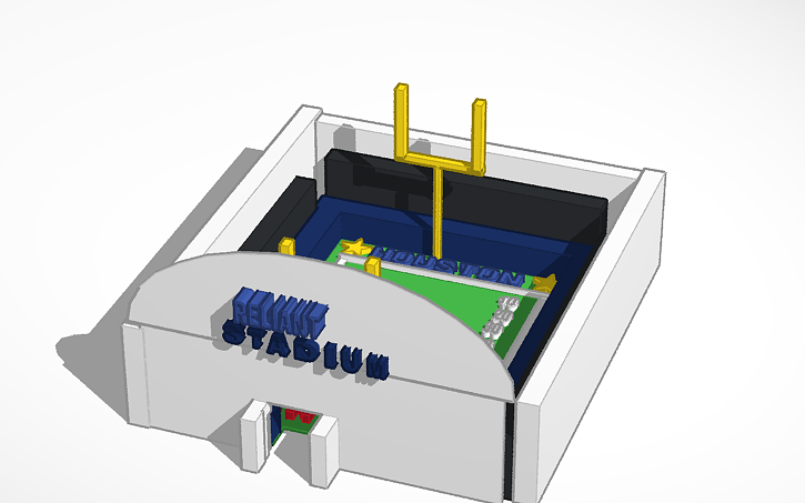 3D design Football Field - Tinkercad
