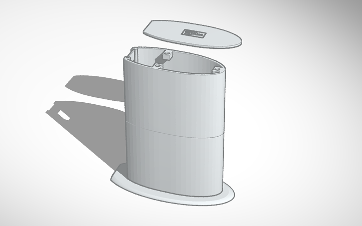 3D design oval-v4-enclosure-smooth | Tinkercad