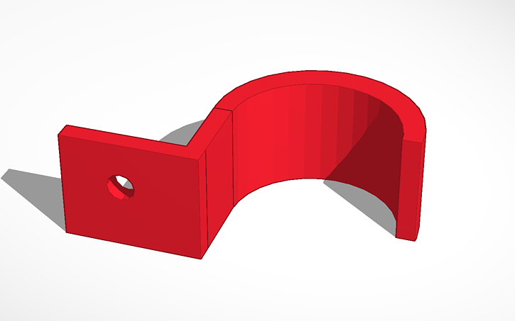 3D design hose clamp - Tinkercad