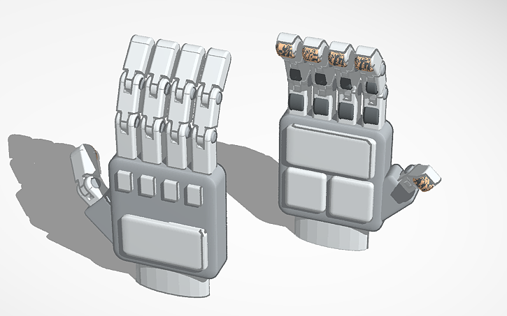 3D design Robotic Arm Digital Model - Tinkercad