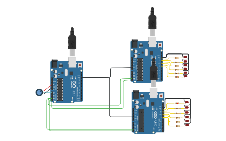 Circuit design Assignment 3 - LED Meter Control - Tinkercad