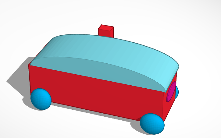 3D design Electric bus - Tinkercad