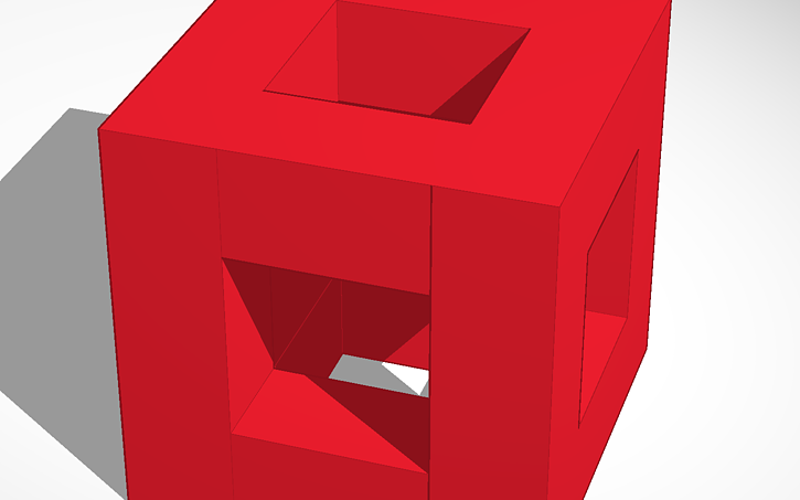 3D design Thick Box frame - Tinkercad