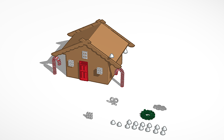 3D design Copy of Gingerbread House | Tinkercad