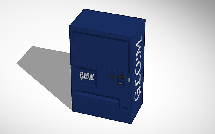 3D design vending machine - Tinkercad