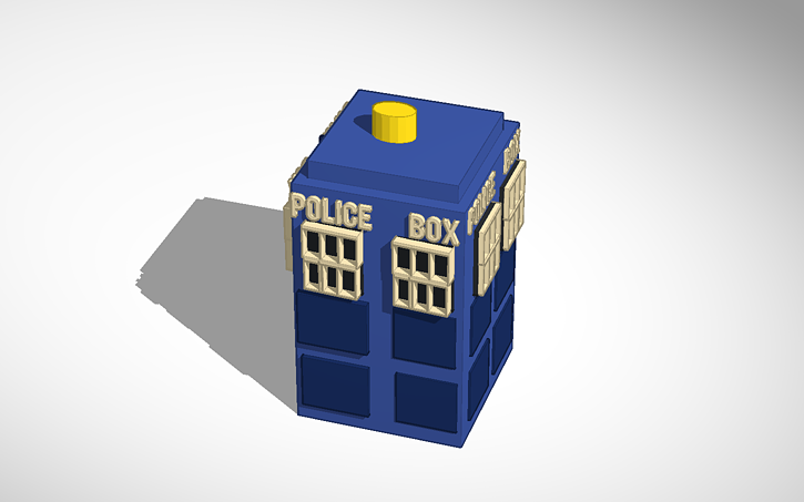 3D design Tardis from Doctor Who | Tinkercad