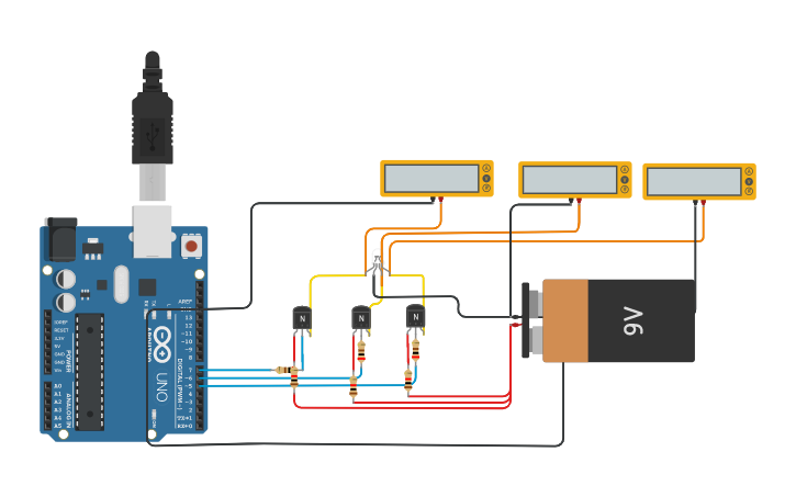 Circuit Design Transistor Tinkercad